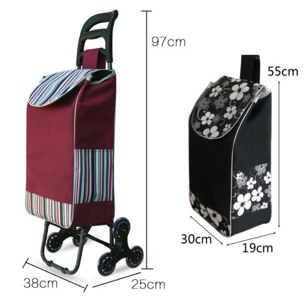 🔥Ready Stock🔥 6 Wheels Trolley Troli Pasar 6 Roda Naik Tangga Muatan ...