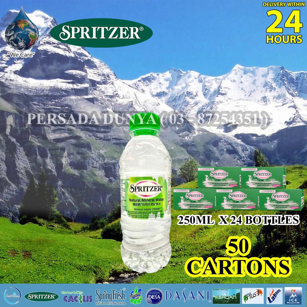 SPRITZER Mineral Water (250ml x 24 Bottles x 50 Cartons) | Shopee Malaysia