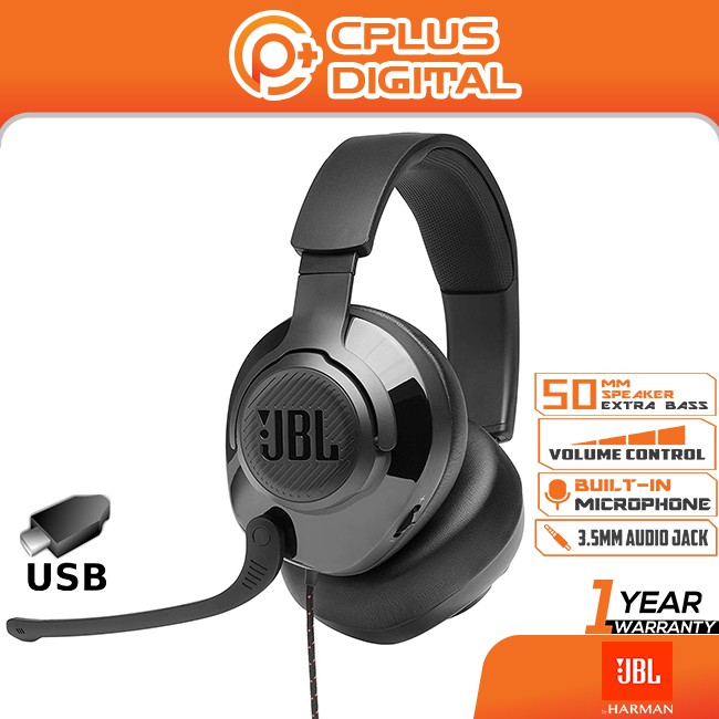JBL Quantum 300 - Wired Over-Ear Gaming Headphones with JBL Quantum ...