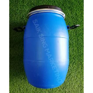 30 Liter Tong Drum Plastik Biru Bertangkai Plastic Blue Drum | Shopee ...
