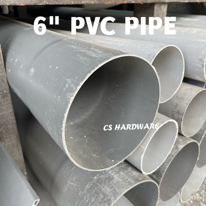6 inch PVC Pipe Air PVC Kelabu PVC Water Pipe PVC Paip (Class O) 160mm | Shopee Malaysia