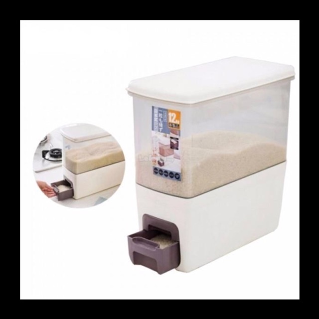 JAPANESE RICE DISPENSER FOOD STORAGE CONTAINER BOX 12kg | Shopee Malaysia