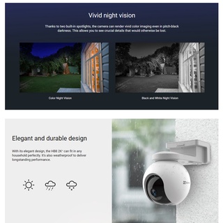 EZVIZ CB8 HB8 2K (3MP) Battery Wi-Fi Outdoor PT Camera Human / Vehicle ...
