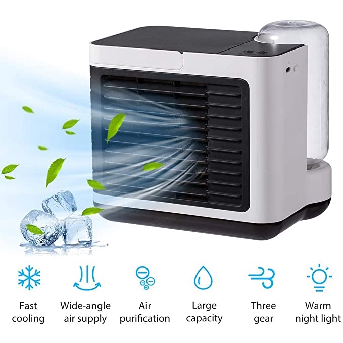 Air Cooler Fan - Portable Air Cooler, USB Charging Desktop Air ...