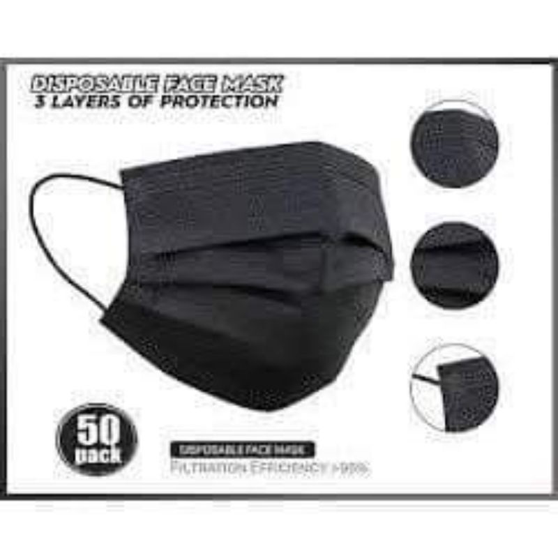 (ready stock) -full black mask | Shopee Malaysia