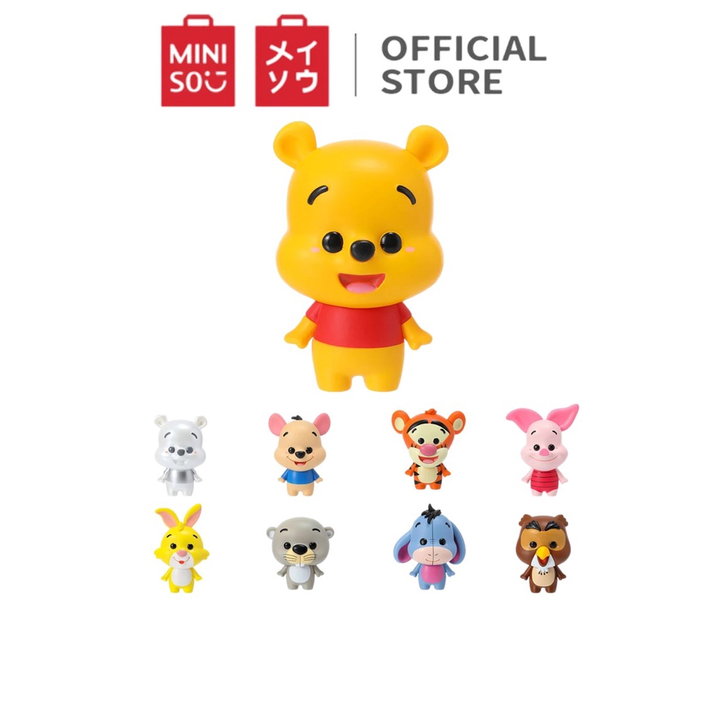 MINISO Winnie The Pooh Family Series Blind Box Action Toy Figures ...