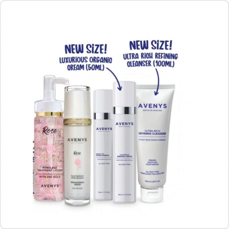 Avenys Set Rose dengan Set Basic Skincare (tanpa wipes) | Shopee Malaysia