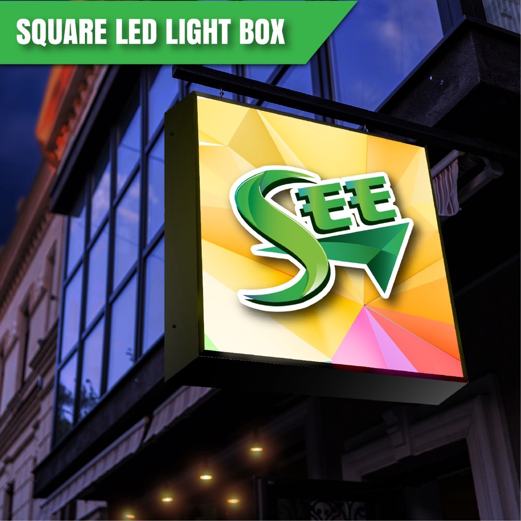 Square LED LIGHTBOX ( CUSTOM MADE Square LED Signboard ) | Shopee Malaysia