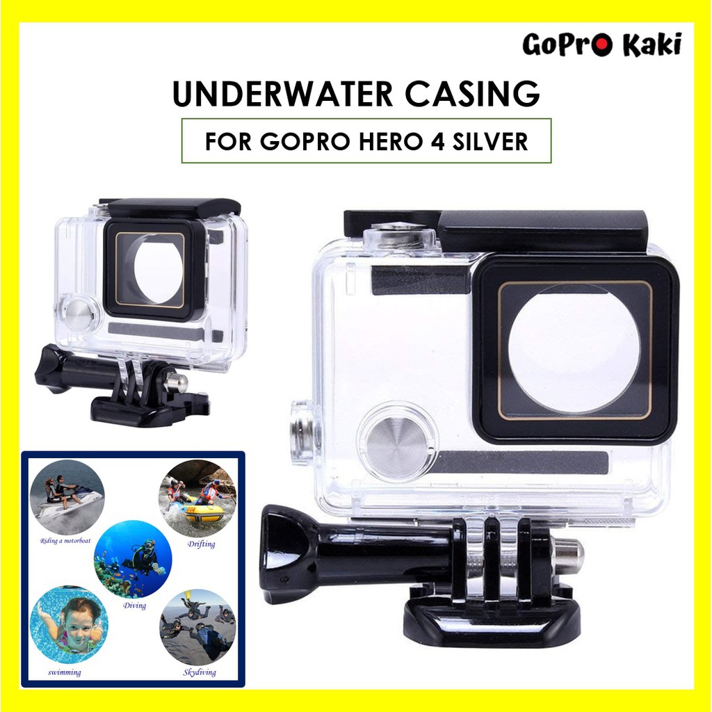 Waterproof Casing Underwater Casing Protective Housing For GoPro Hero 4 ...