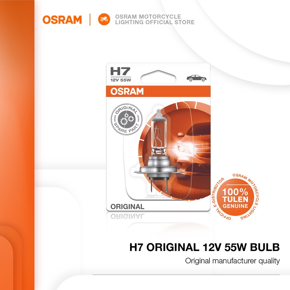 OSRAM Original H7 Halogen Bulb (12V/55W) | Shopee Malaysia