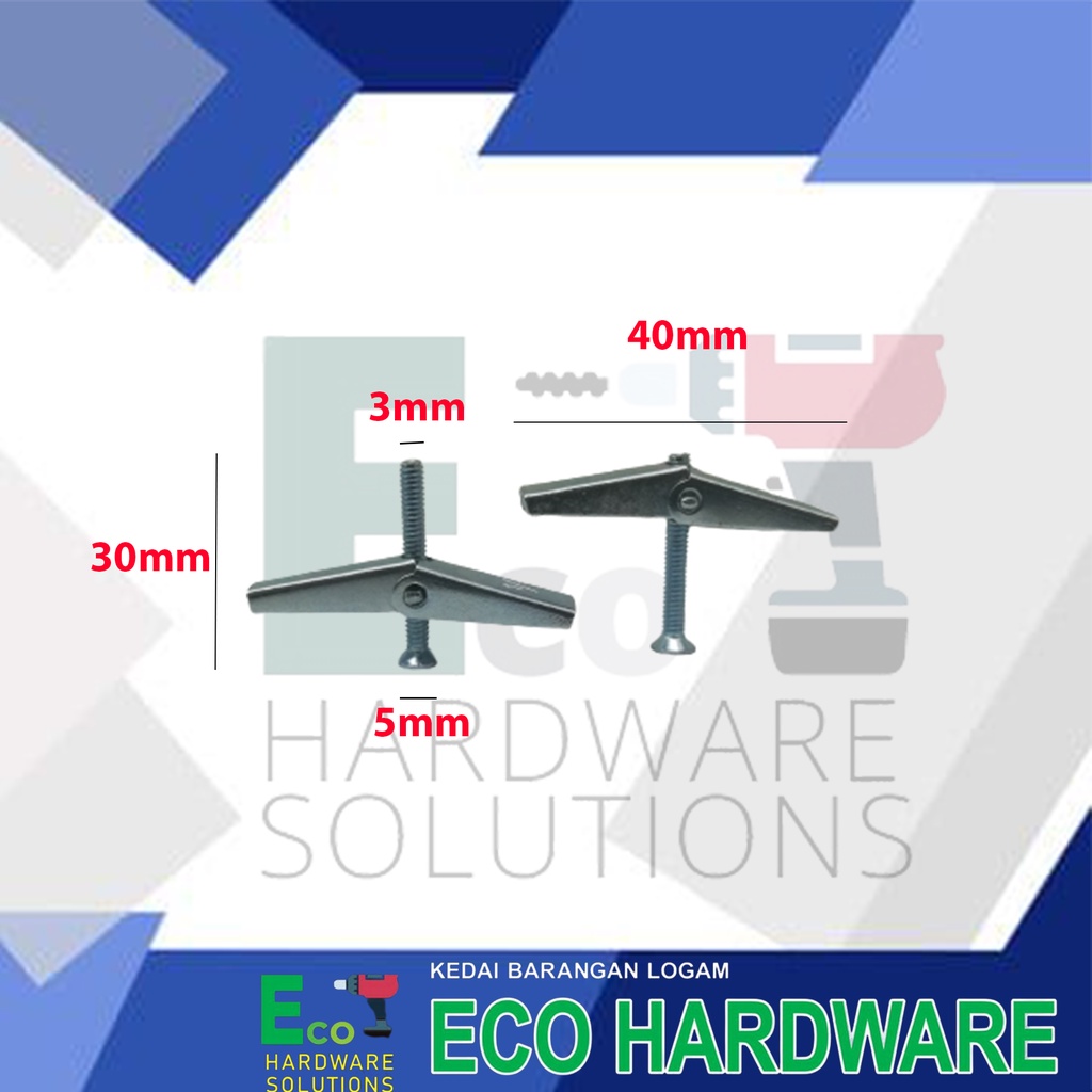 Butterfly Steel Toggle/Butterfly Wall plug/Toggle Anchor/Partition Wall ...