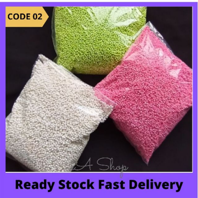 Ready Stock Biji Sagu Mata Ikan Merah Hijau Putih Sago Seeds 500g ...