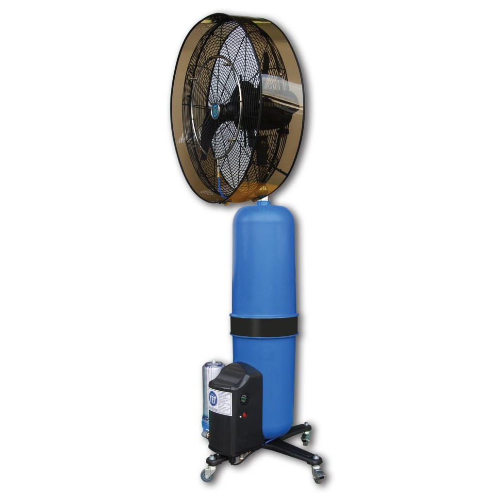 YET 26" Mobile Mist Fan 40L Tank 3 Nozzle S/Steel Fan Ring with 300 psi ...