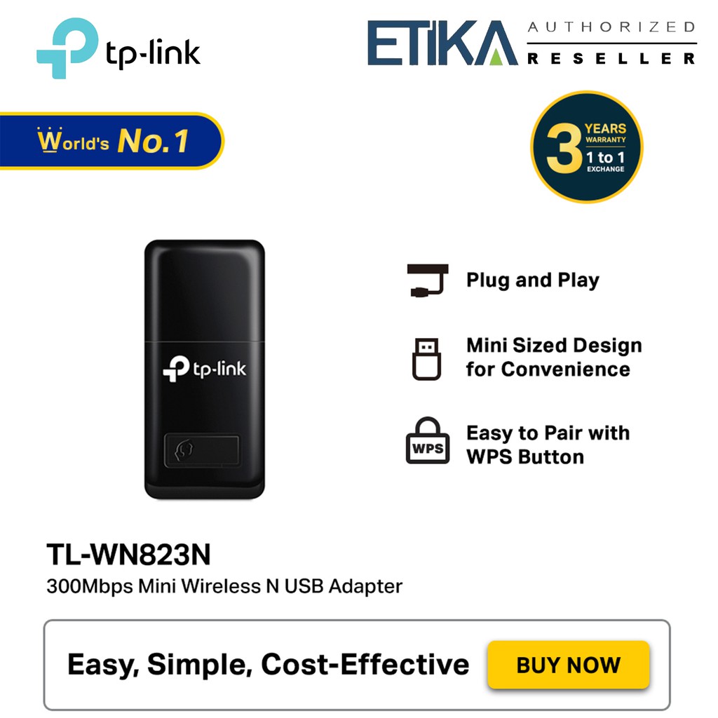 TP-Link TL-WN823N 300Mbps Mini Wireless N USB Adapter | Shopee Malaysia