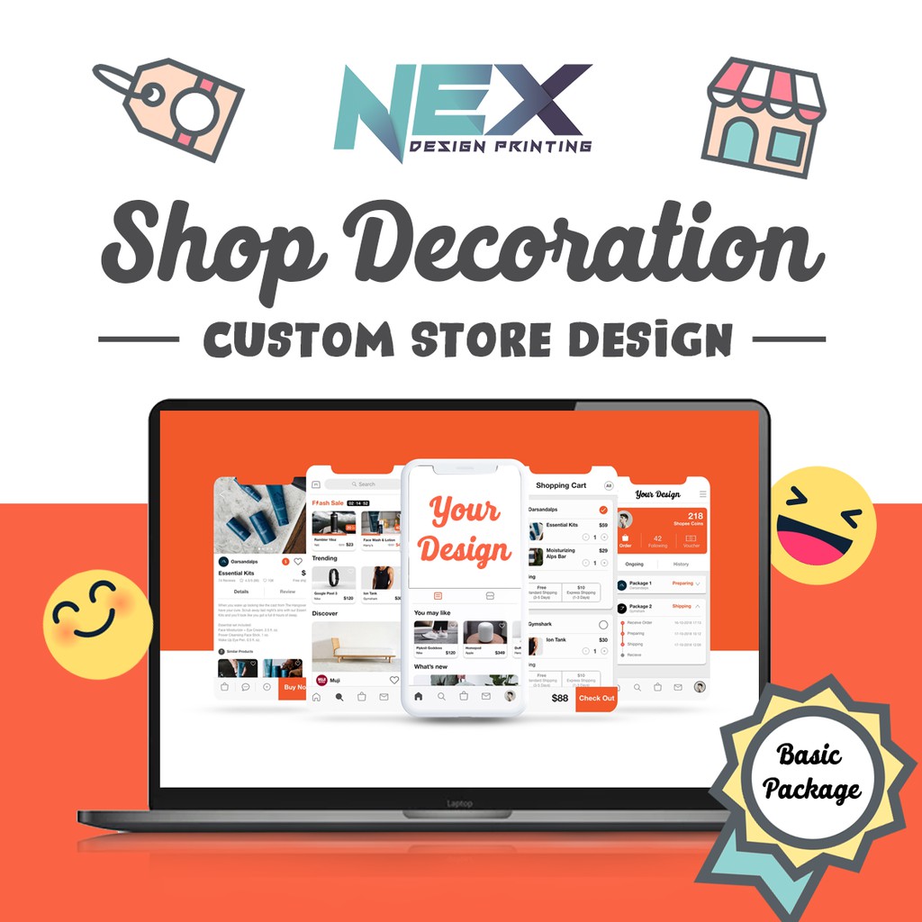 Shopee Shop Decoration Custom Store Design Basic Package | Shopee Malaysia
