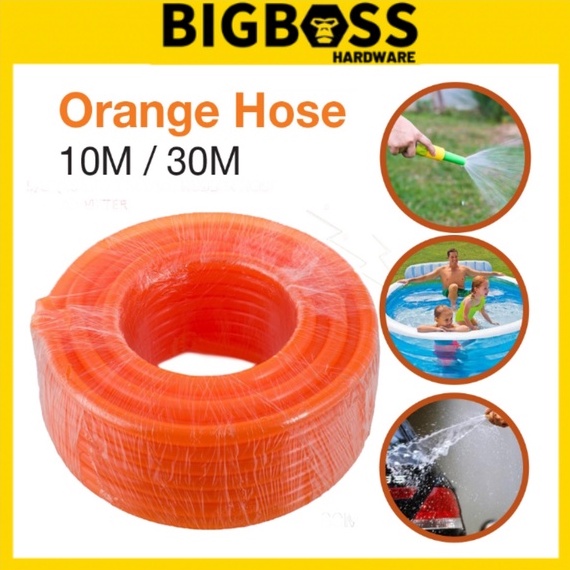 PVC Orange Garden Hose | Paip/Hos Getah Oren (5 Meter / 10 Meter / 30 ...