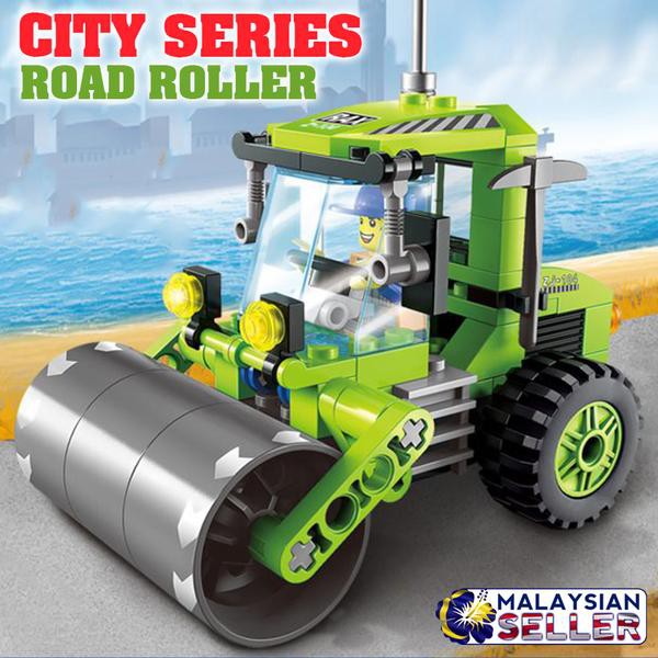 ENLIGHTEN [ ROAD ROLLER ]- City Series Building Block Toy ( 102 pcs ...