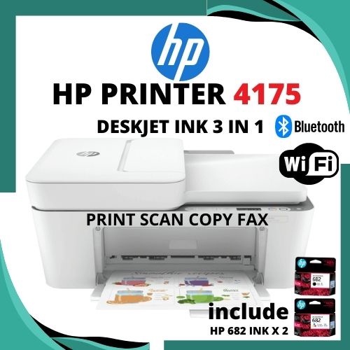 HP DeskJet Ink Advantage 4175 All-in-One Printer Wireless Wifi Print ...