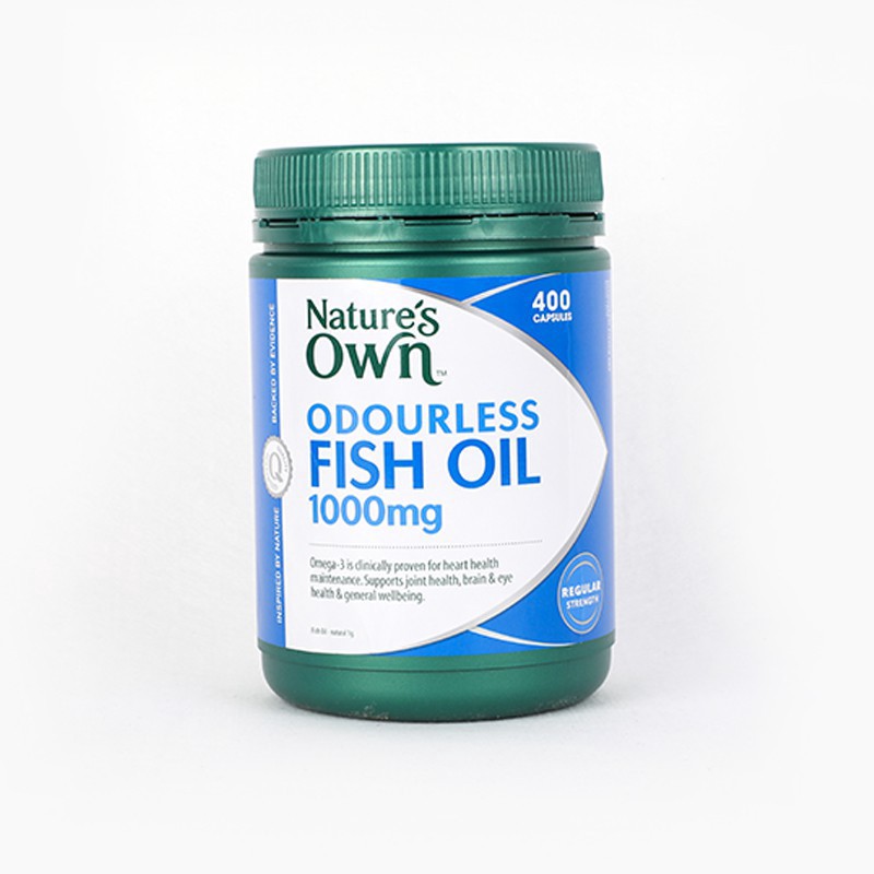 Odourless Fish Oil 1000mg 400 Capsules Australia (3)NATURE\'S OWN ...