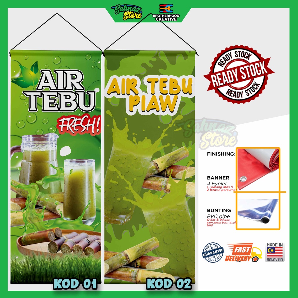 Bunting Banner Air Tebu Piaw fresh High quality printing banner niaga, bunting canopy bunting ...