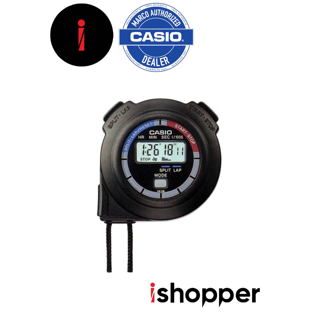 Casio Handheld Stopwatch Timer Model HS-3V-1R | Shopee Malaysia