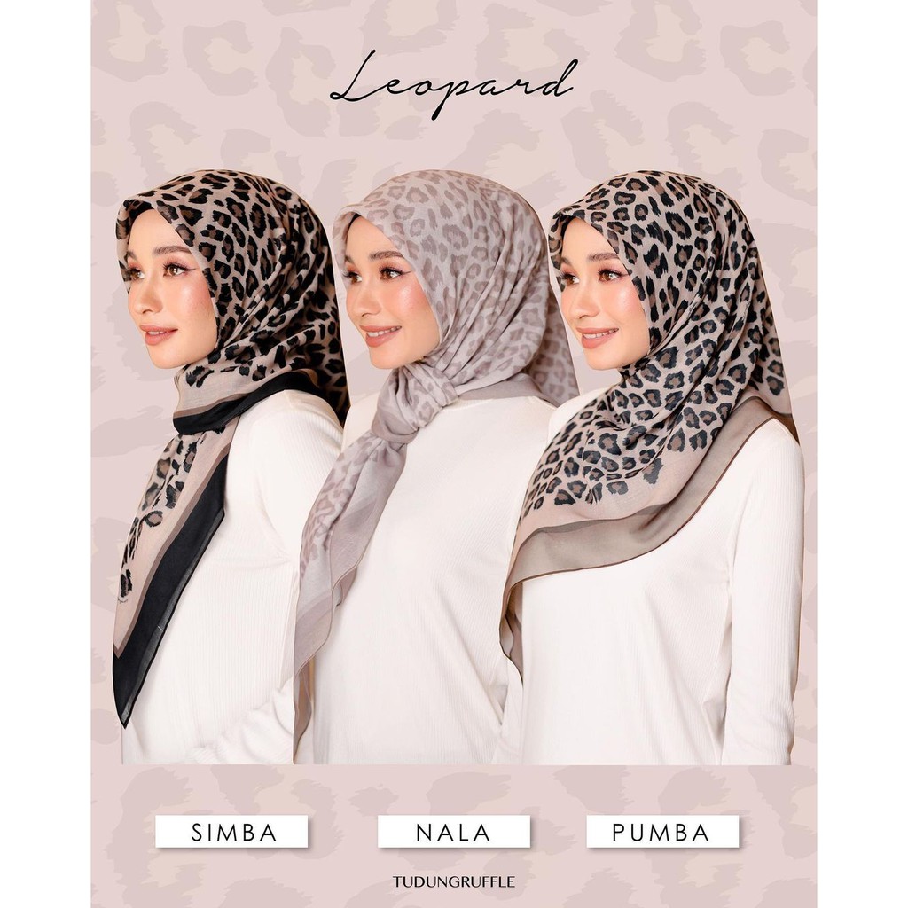 NEW RUFFLE LEOPARD (TUDUNG RUFFLE) | Shopee Malaysia