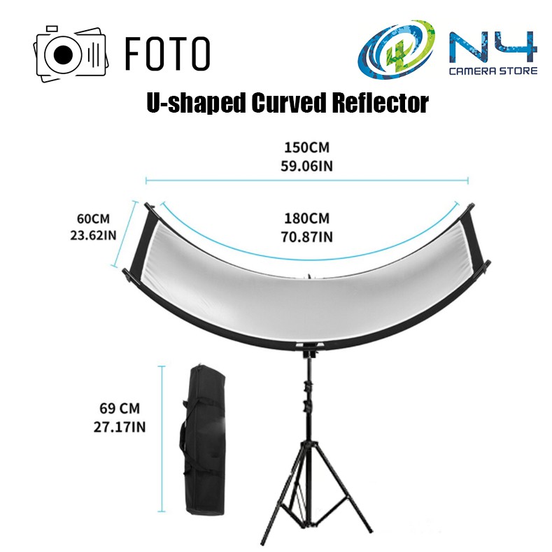 FOTO U-shaped Curved Reflector With Four Color Reflective Cloth For ...