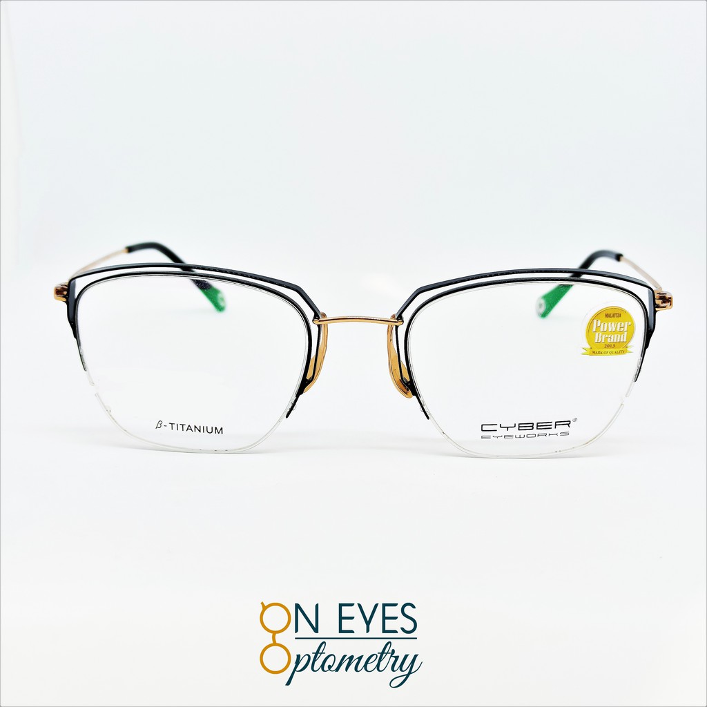 CYBER EYEWORKS EYEGLASS TITANIUM FRAME CB | Shopee Malaysia