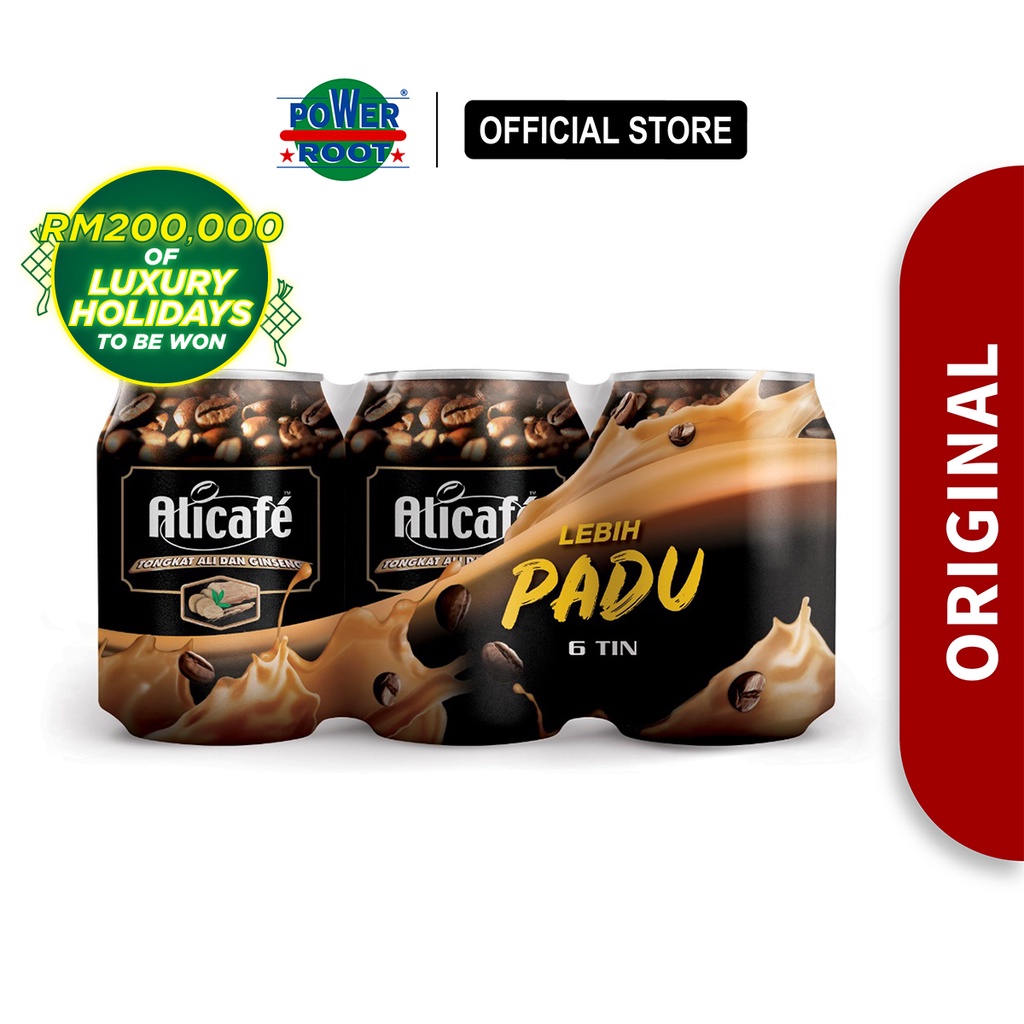 Alicafe Tongkat Ali & Ginseng Original (250ml X 6 Cans) | Shopee Malaysia