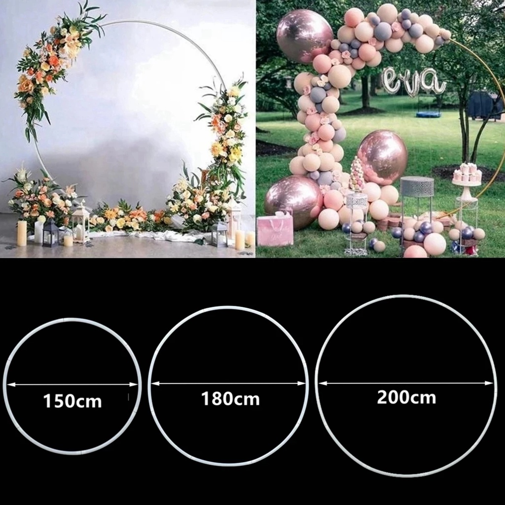 60-200cm Round Circle Balloon stand balloon holder Balloon Wreath Hoop ...
