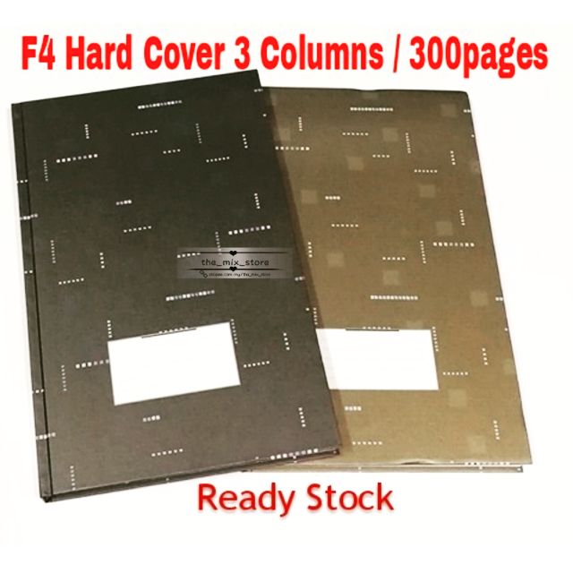 F4 Hard Cover FOOLSCAP Account Book 300Pages/400Pages (Ready Stock ...