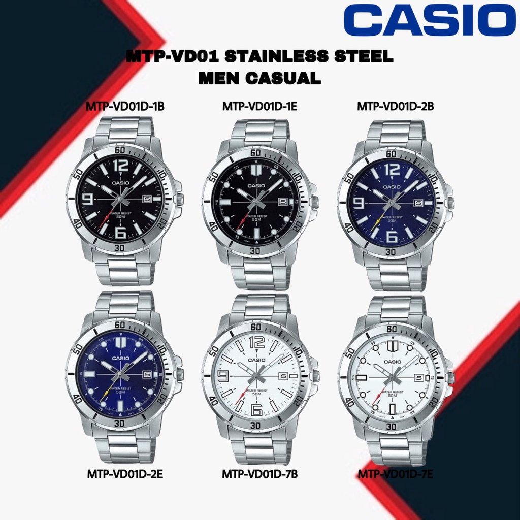 CASIO ORIGINAL MTP-VD01D-1B MTP-VD01D-1E MTP-VD01D-2B MTP-VD01D-2E MTP ...