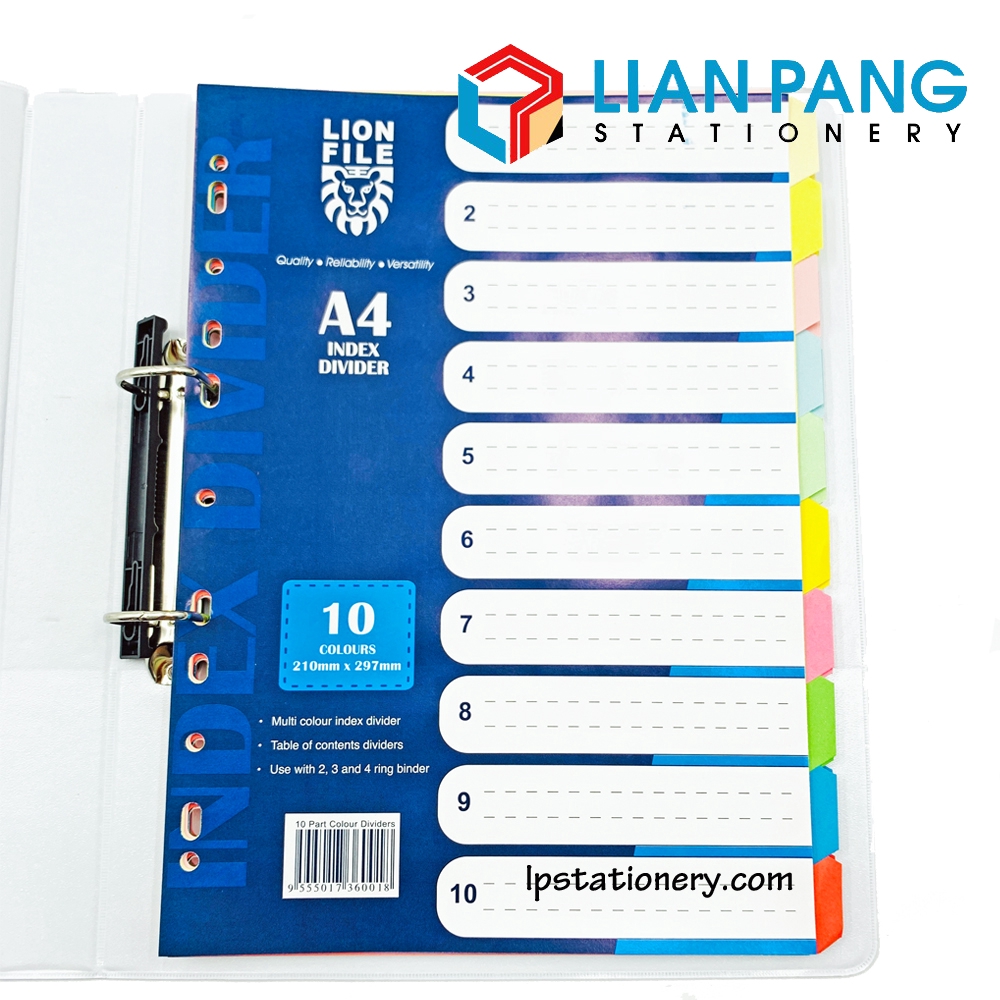 Lion Index Divider 5 Set in 10 Colour | Shopee Malaysia
