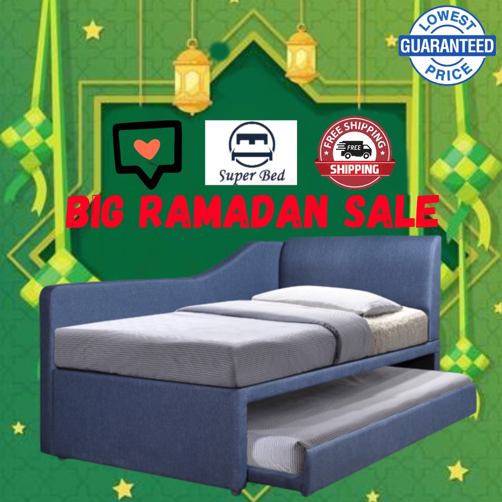 Super Bed 2 Layer Pull Out Bed High Quality Solid Wood bed frame set ...