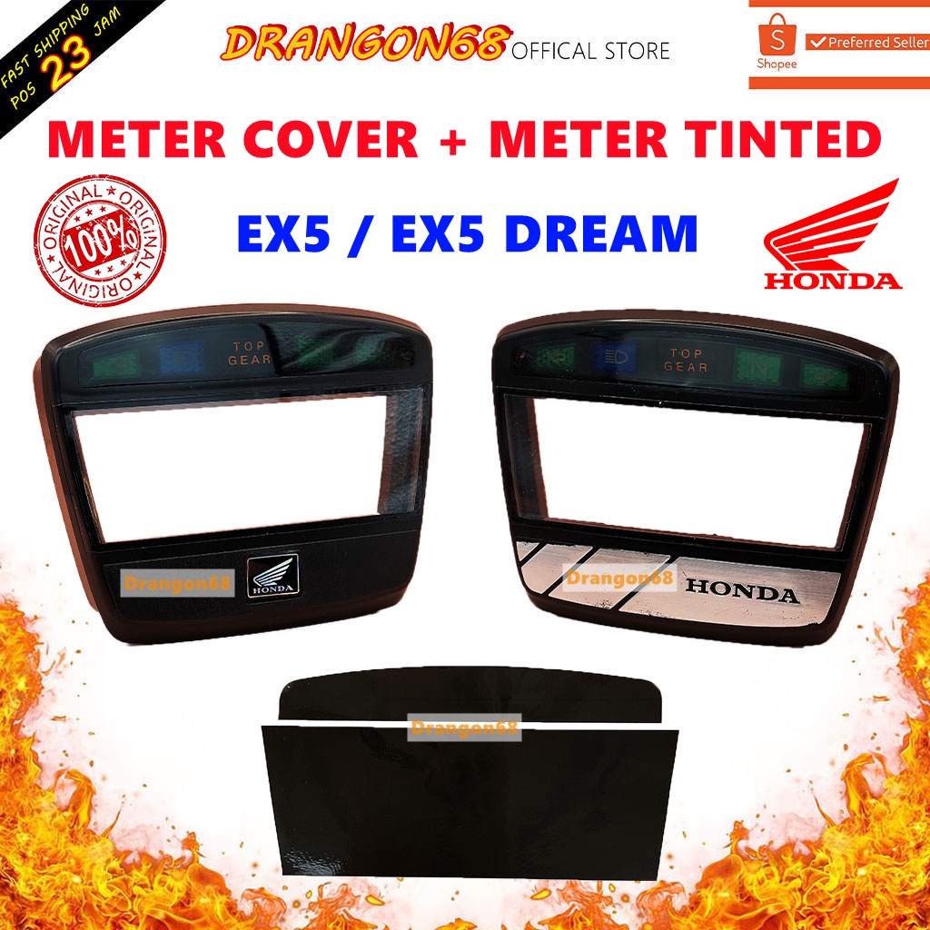 METER COVER METER CERMIN KACA HONDA EX5 DREAM / EX5 HP METER LENS ...