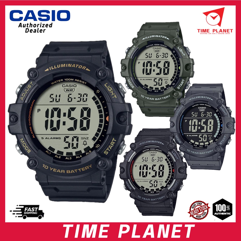 [OfficialWarranty] Casio Digital Men Watch AE-1500WH / AE-1500WH-1A / AE-1500WH-8B / AE-1500WHX ...