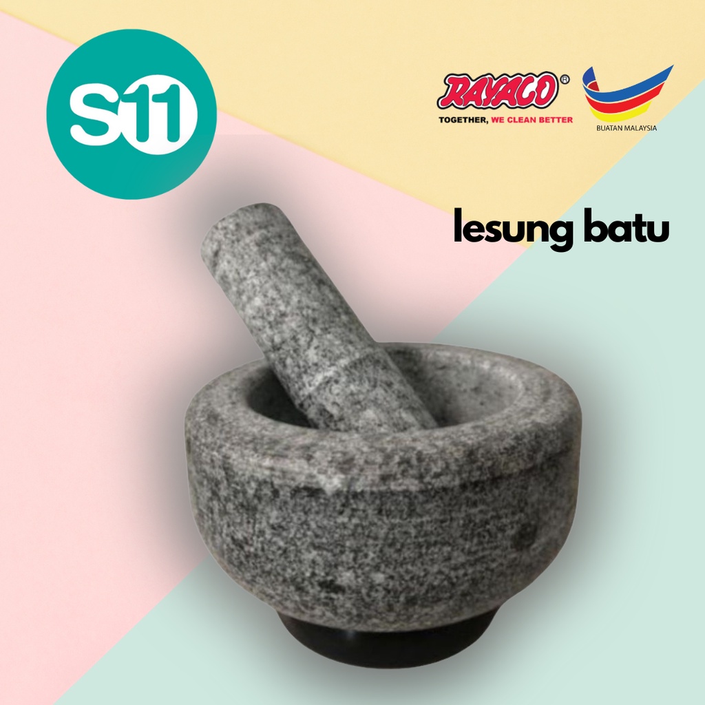 Rayaco Mortar & Pestle / Batu Tumbuk Dgn Batang | Shopee Malaysia