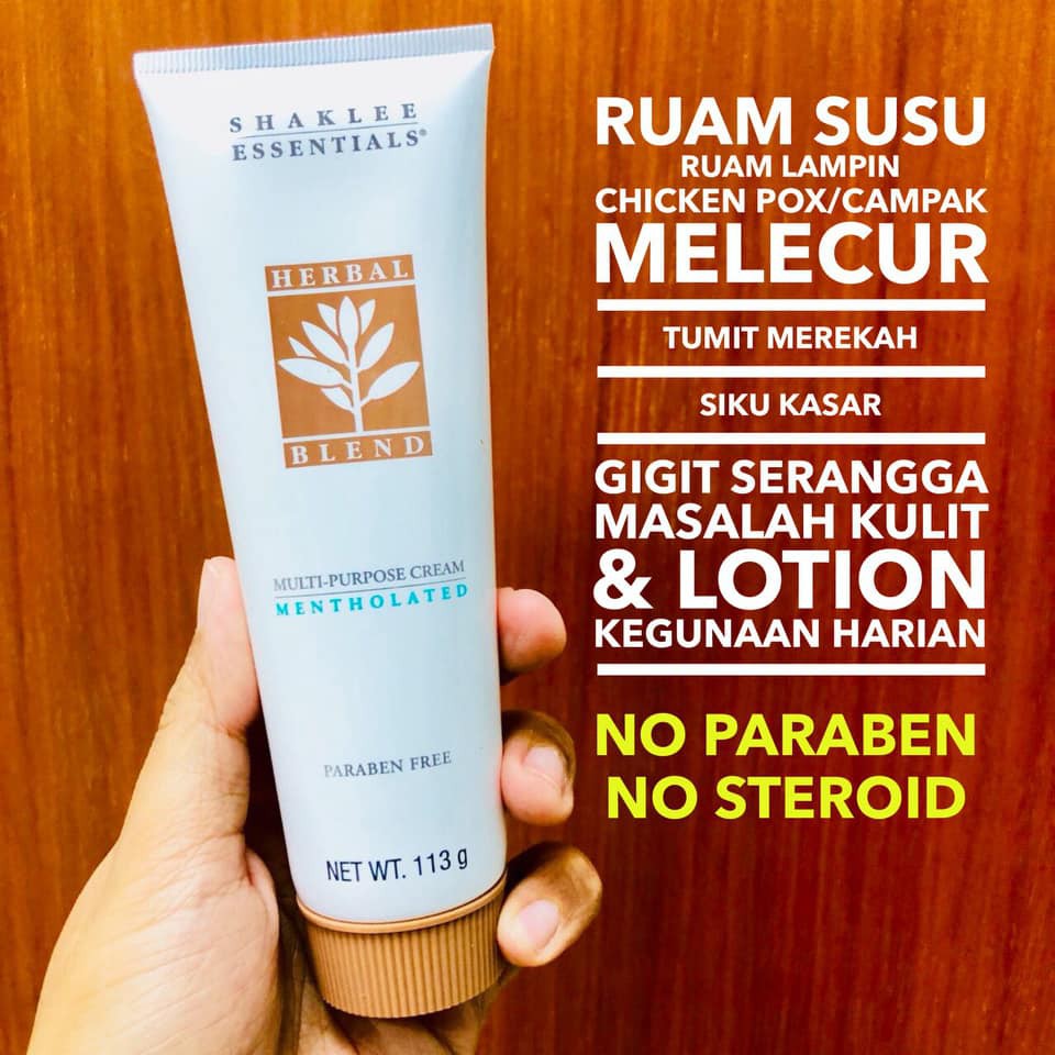 Original Shaklee Essential Herbal Blend Multi Purpose Cream 113g ...