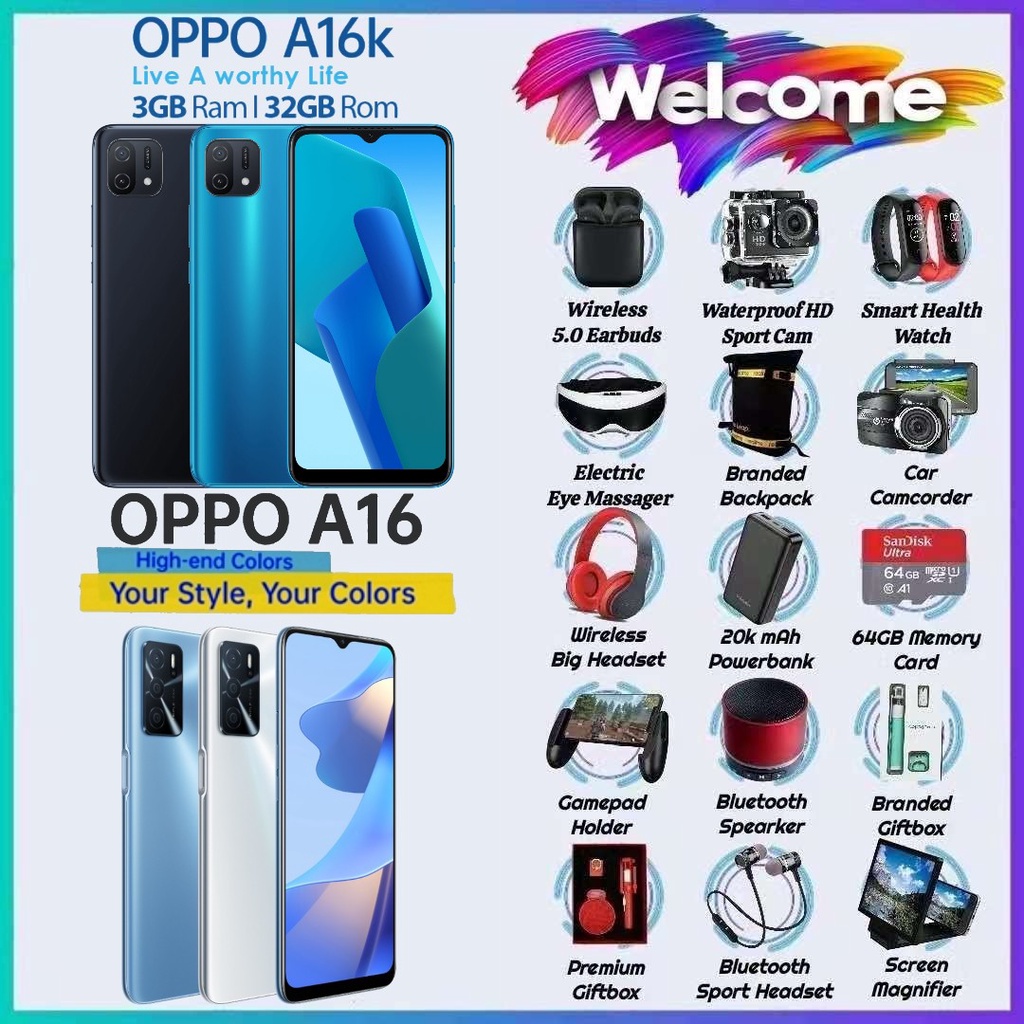 OPPO A16 4GB RAM 64GB ROM | 5000mAh Battery | HD+ Eye-care Display | AI ...