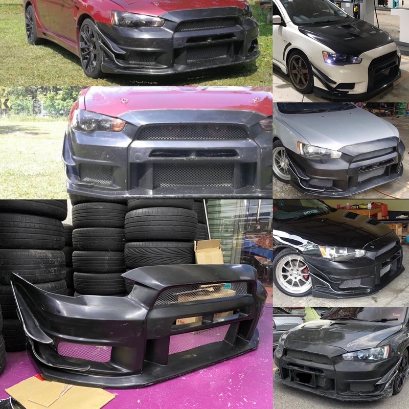 FRONT BUMPER VARIS V1 FOR LANCER GT SPORTBACK PROTON INSPIRA | Shopee ...