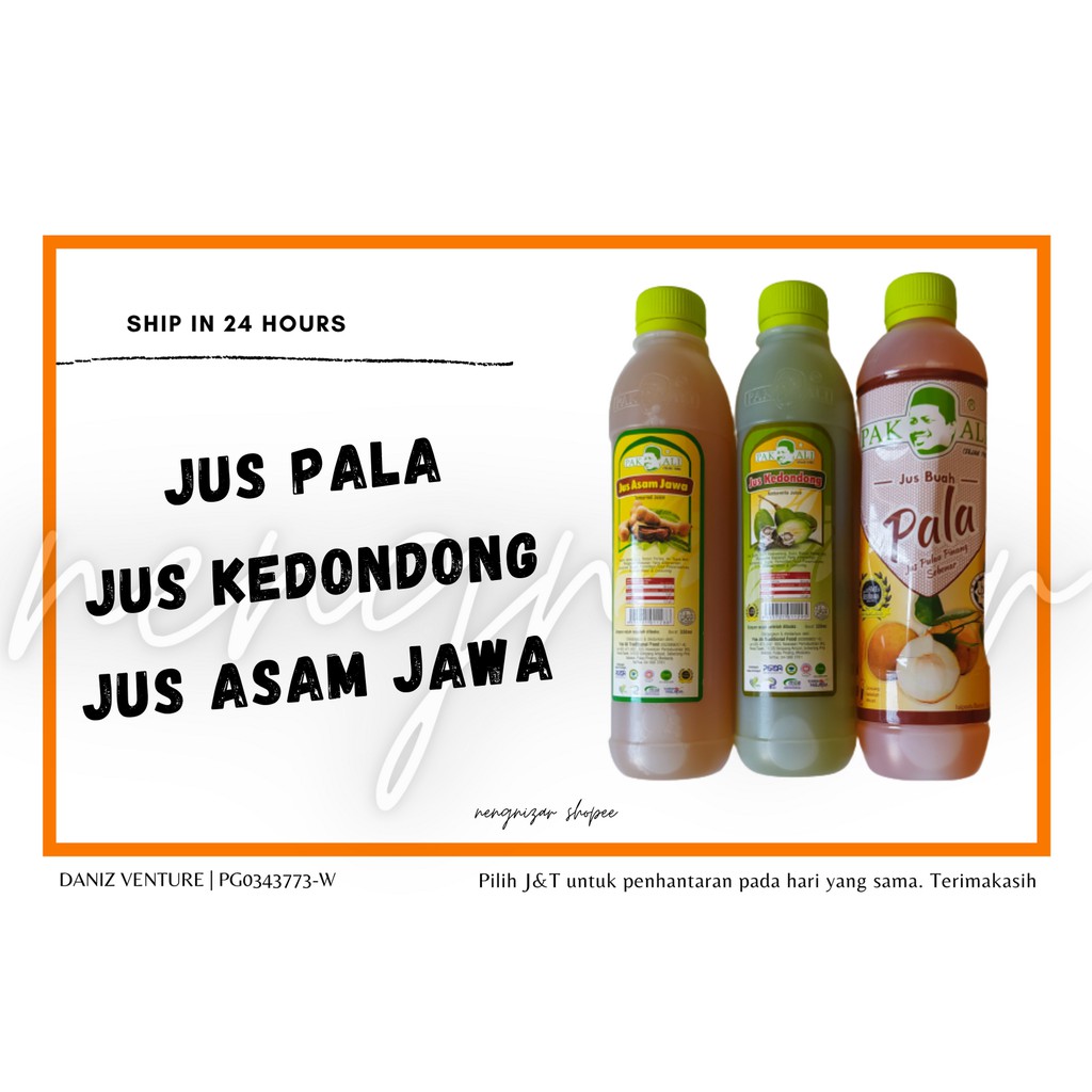 JUS PALA / ASAM JAWA / KEDONDONG | JERUK PAK ALI ORIGINAL | Shopee Malaysia