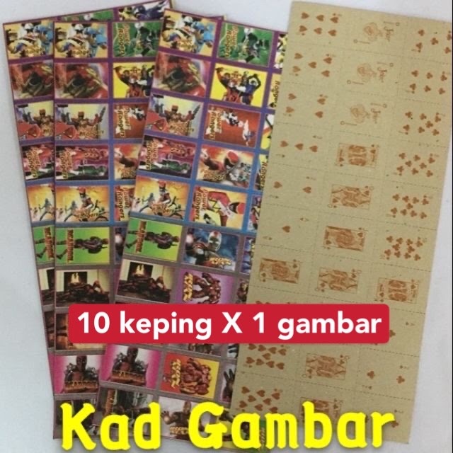 (10 keping) Childhood Playing Card(random design) Kad Tepok Kad Mainan ...