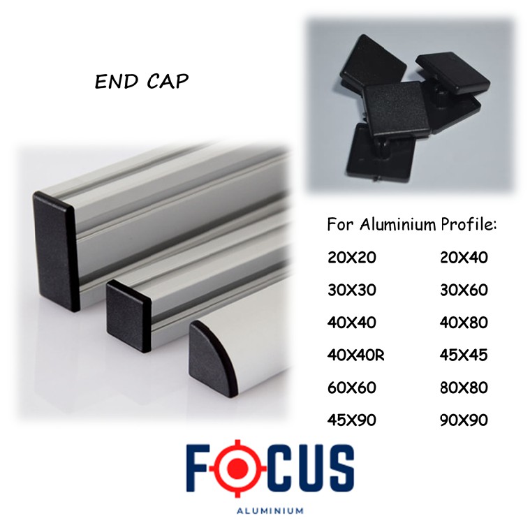 Profile End Cap Cover Aluminium Profile End Protection Euro Spec 2020 ...