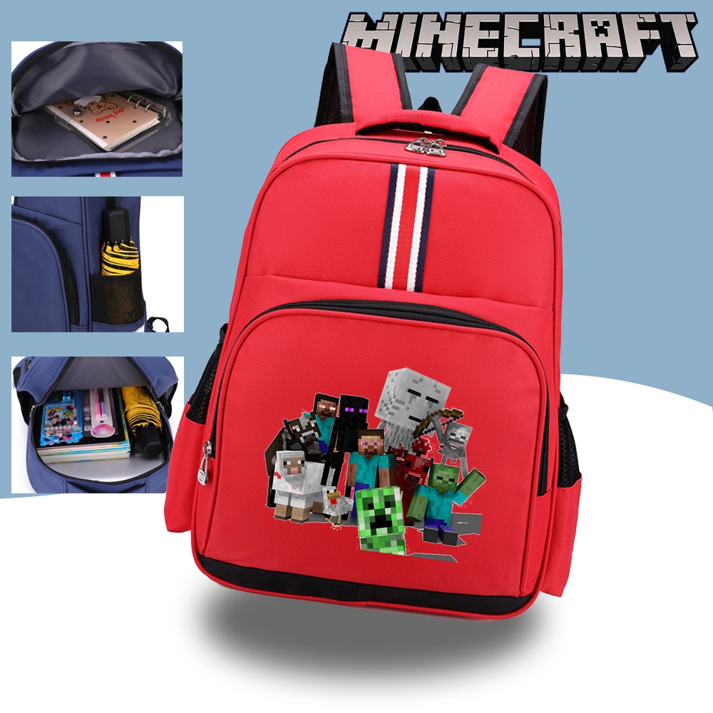 Minecraft School bag High-quality backpack for Boys Girls Large ...