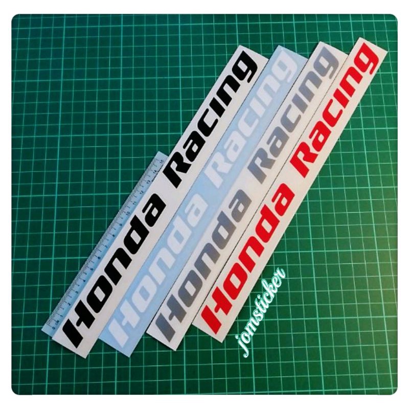 Sticker Honda Racing(Sticker Cutting) | Shopee Malaysia