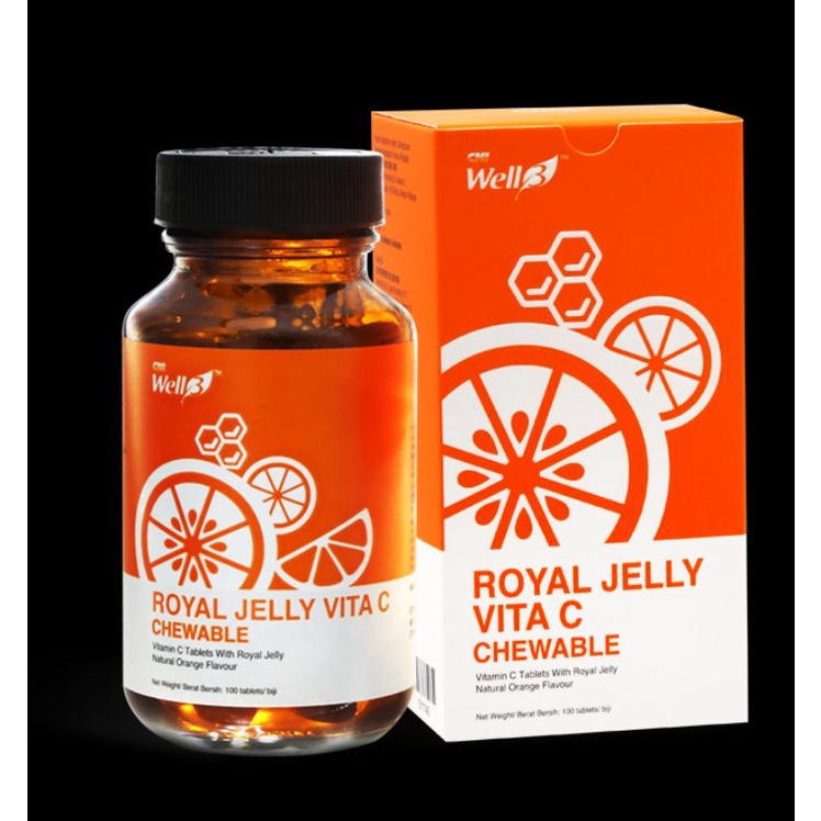 CNI Well3 Royal Jelly Vitamin C - 100 tablets x 250mg (Royal Jelly ... CNI Well3 Royal Jelly Vitamin C - 100 tablets x 250mg (Royal Jelly ...
