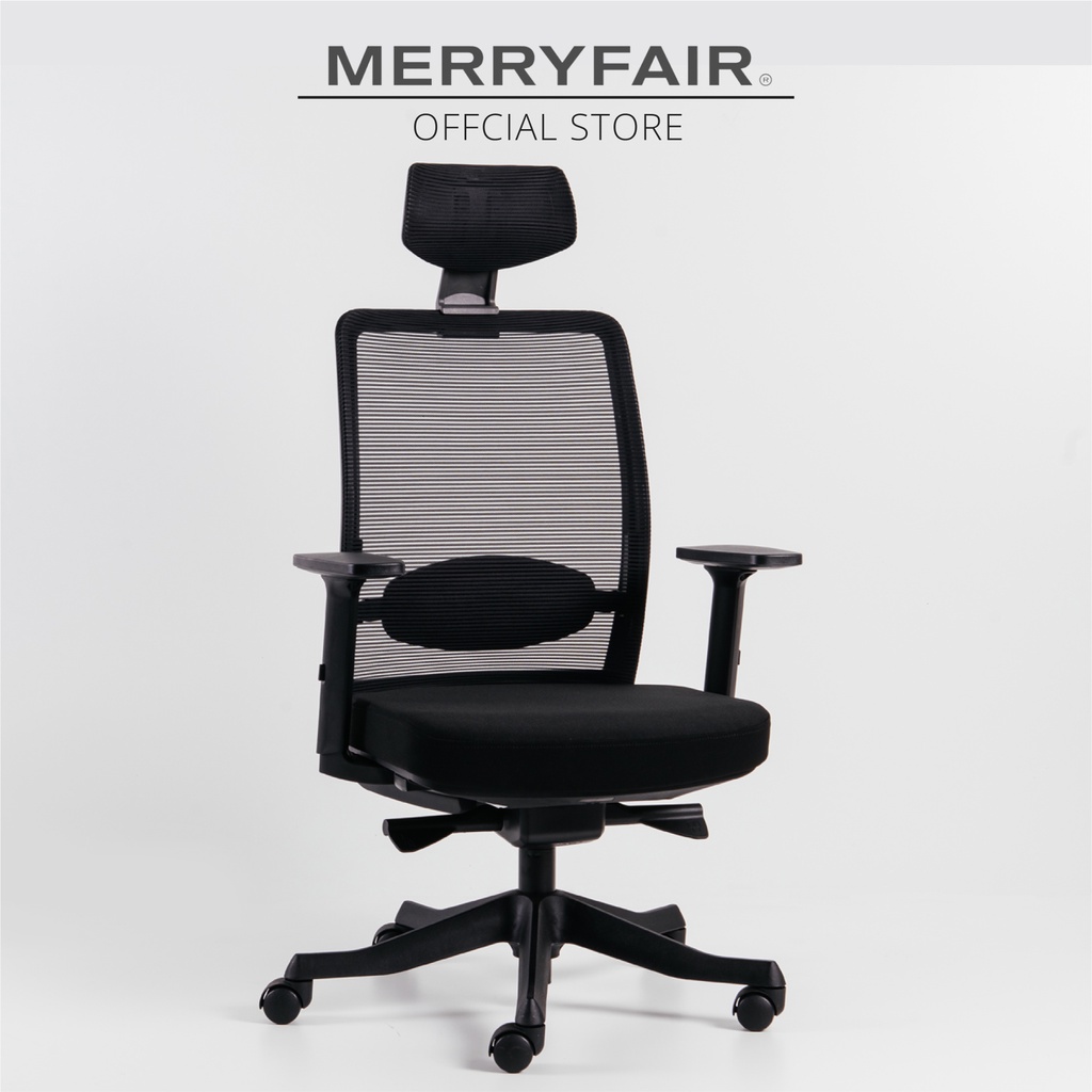 MERRYFAIR ANGGUN High Back Chair - Black | Shopee Malaysia