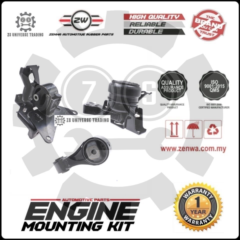 ZW Toyota Vios NCP93 Manual Engine Mounting Kit Set | Shopee Malaysia