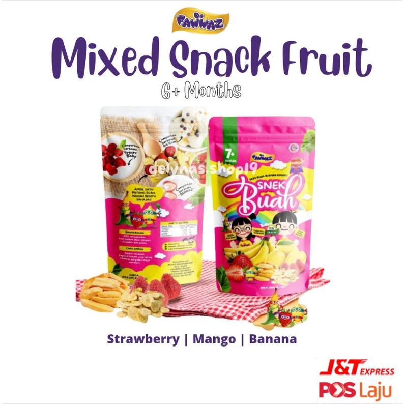 Fawwaz Snack Fruit Strawberry Mango Banana 25g Shopee Malaysia