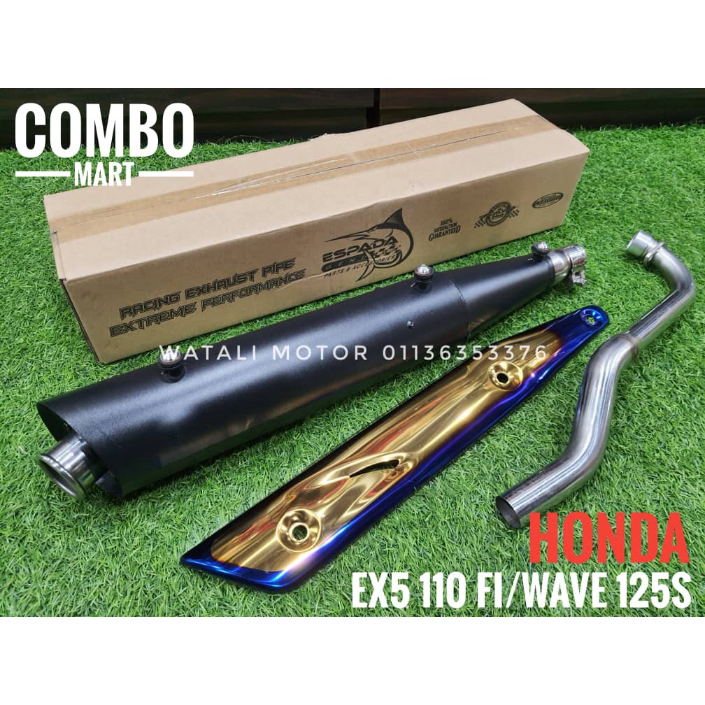 ESPADA RACING EXHAUST PIPE E4 28MM HONDA EX5 110 FI / WAVE125 S | Shopee Malaysia